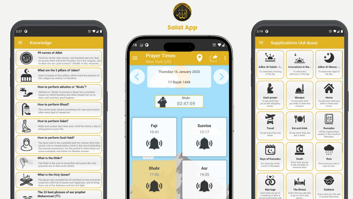 Guía Salat: Oración, Qibla y Duas en una sola app
